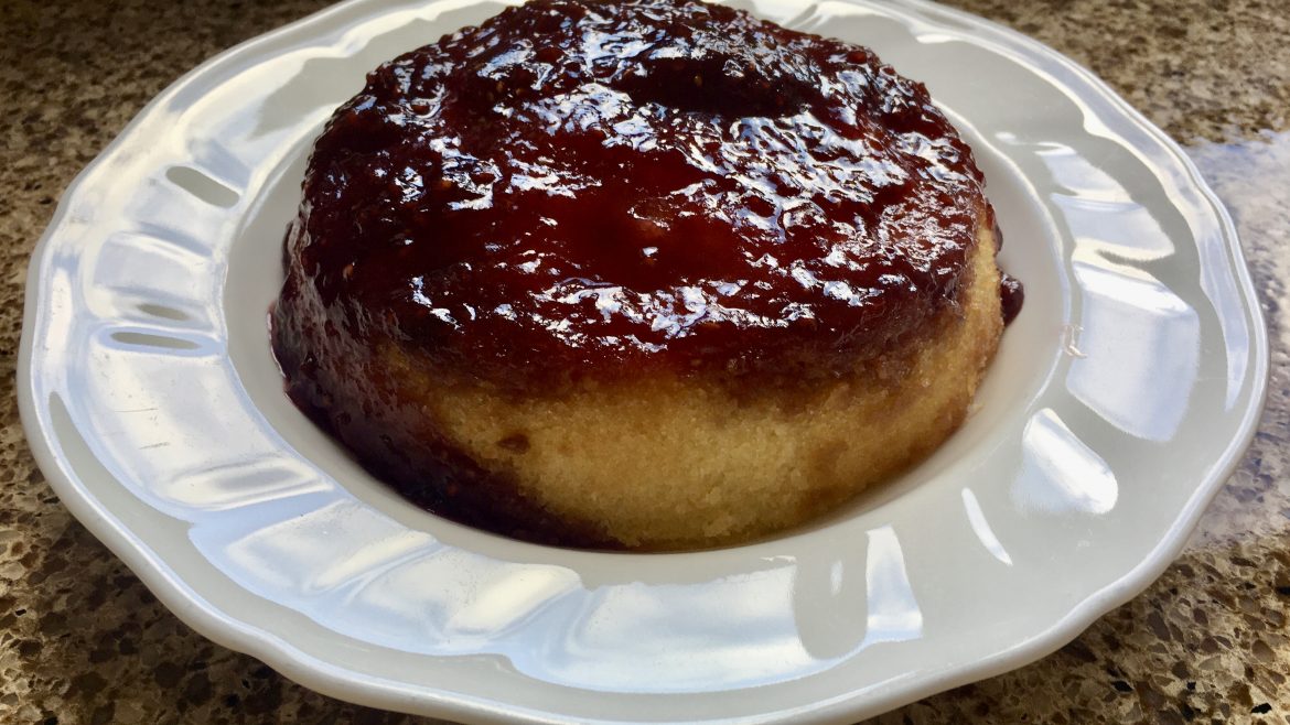 Gluten free steamed jam sponge pudding | Coeliac by Design